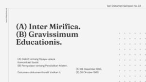 Seri Dokumen Gerejawi No. 23: (A) Inter Mirifica ; (B) Gravissimum ...